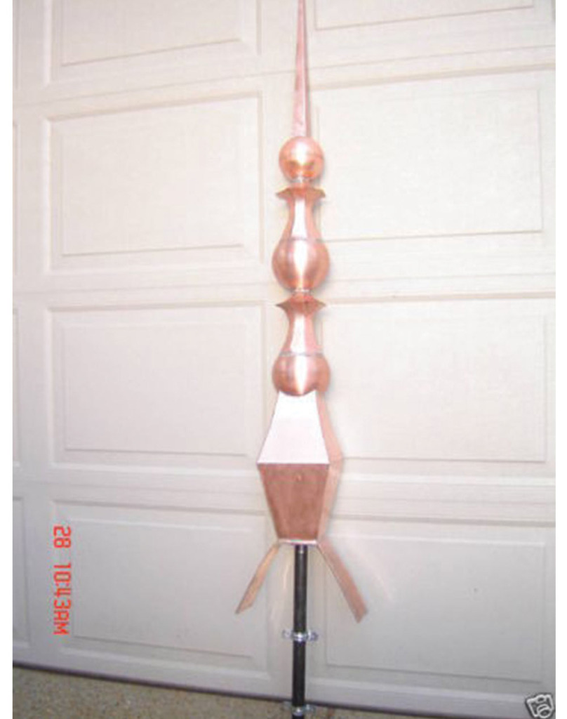 55″ Copper Octagon Turret Finial | Home of Copper Art