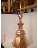 46″ Octagon Copper Turret Finial | Home of Copper Art