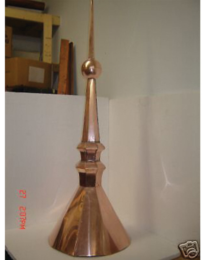 55″ Copper Octagon Turret Finial | Home of Copper Art