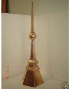 46″ Octagon Copper Turret Finial | Home of Copper Art