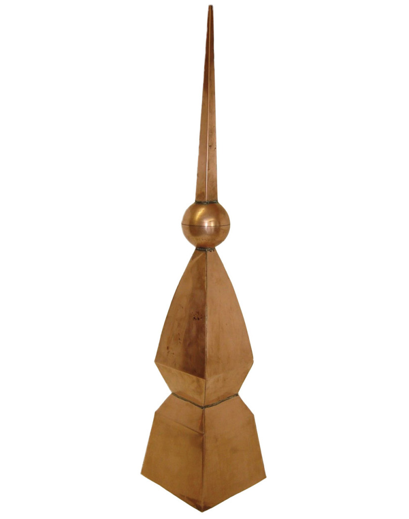 55″ Copper Octagon Turret Finial | Home of Copper Art
