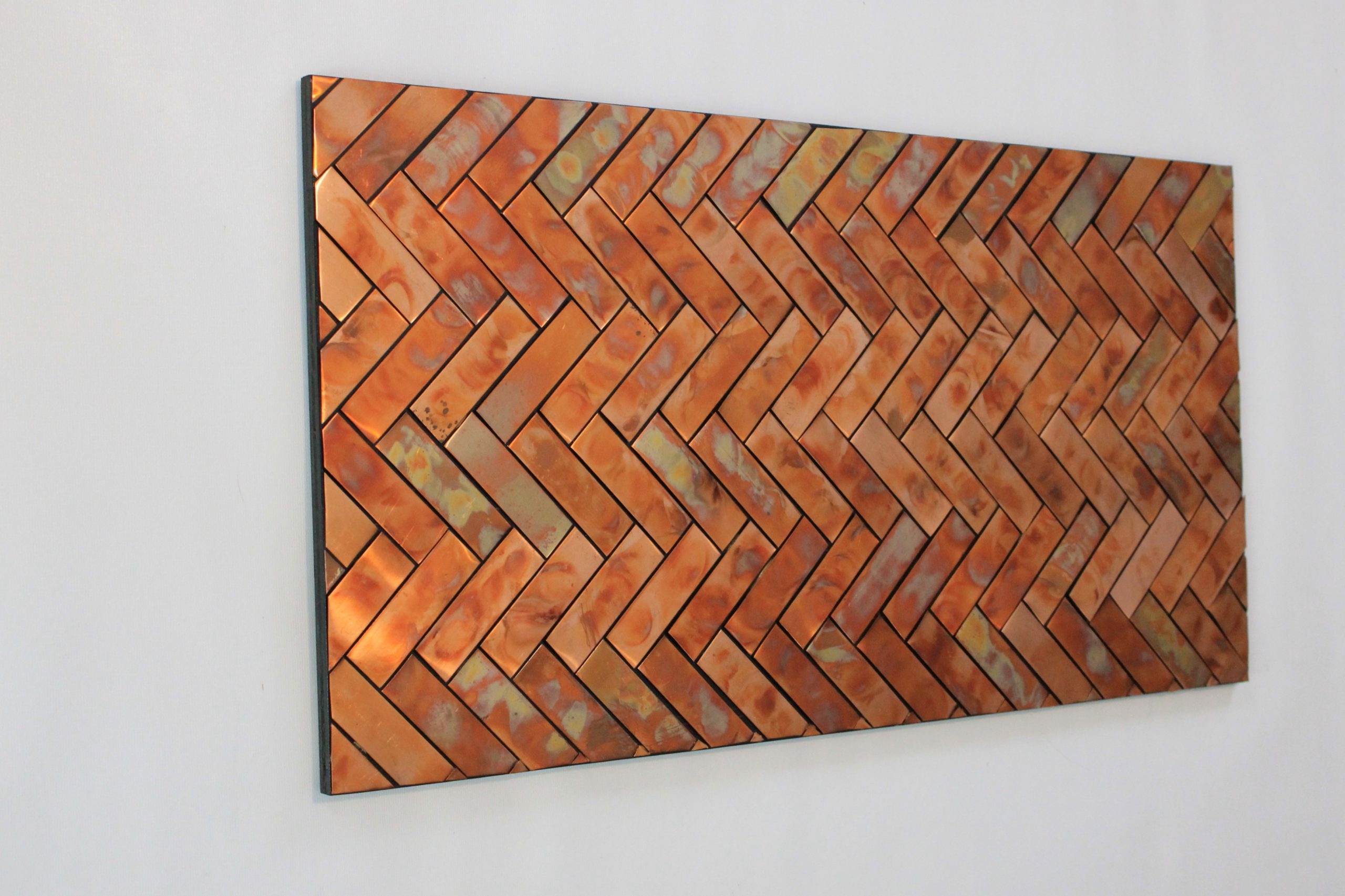 Chevron Wall Art 2 | Home of Copper Art