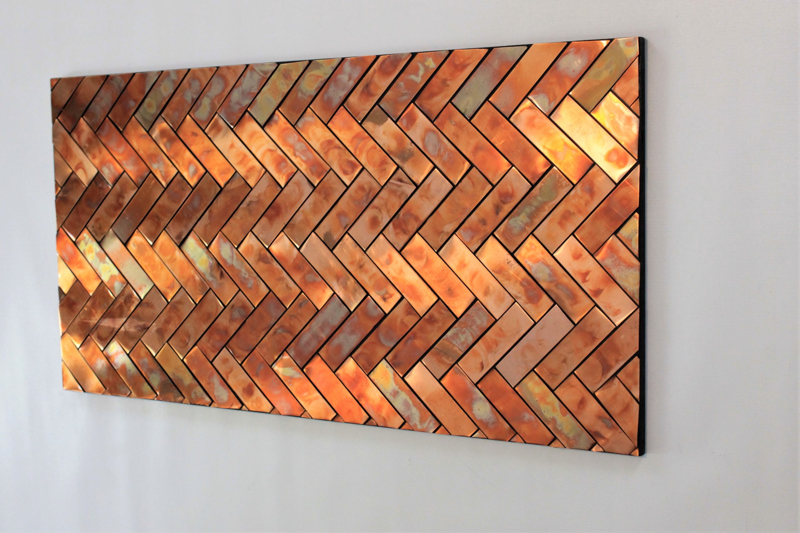 Chevron Wall Art 2 | Home of Copper Art